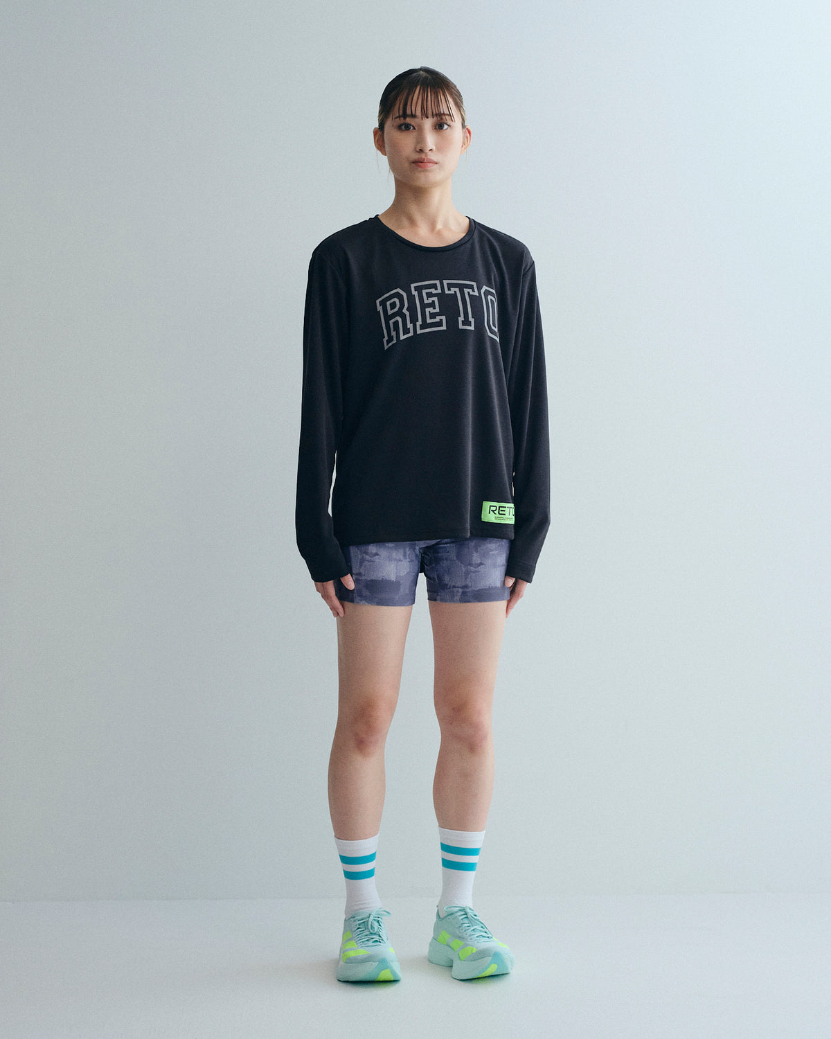 COLLEGE LOGO LONG SLEEVE T | RETO Running Long Sleeve T-Shirt